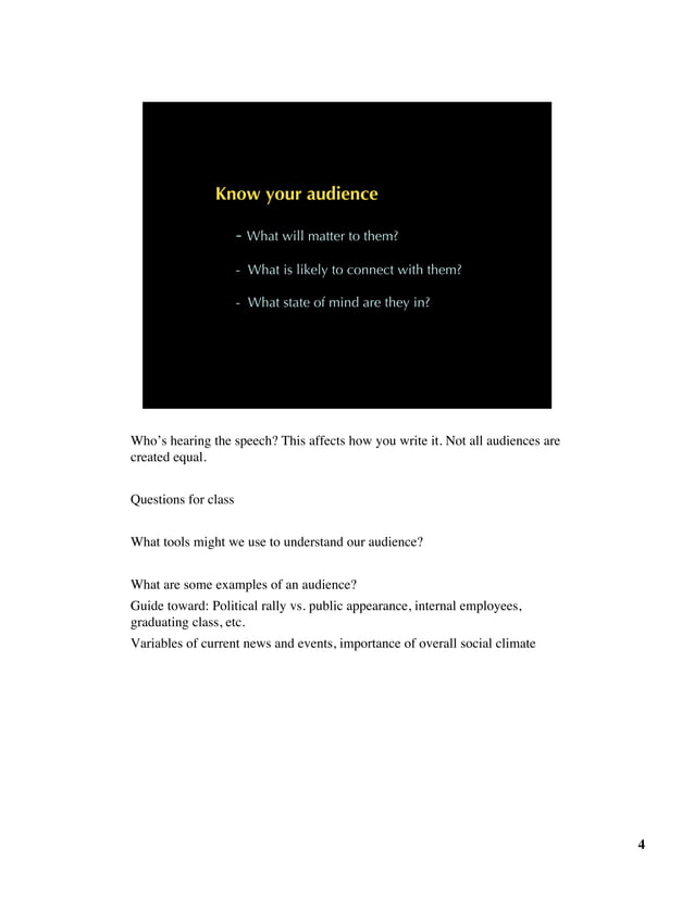 Detailed class notes and speaking points | PDF