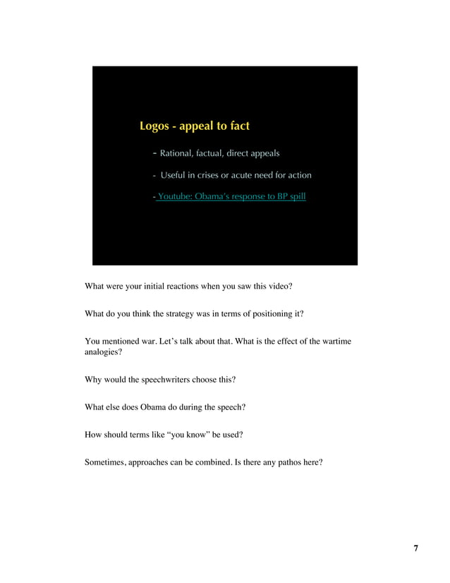 Detailed class notes and speaking points | PDF