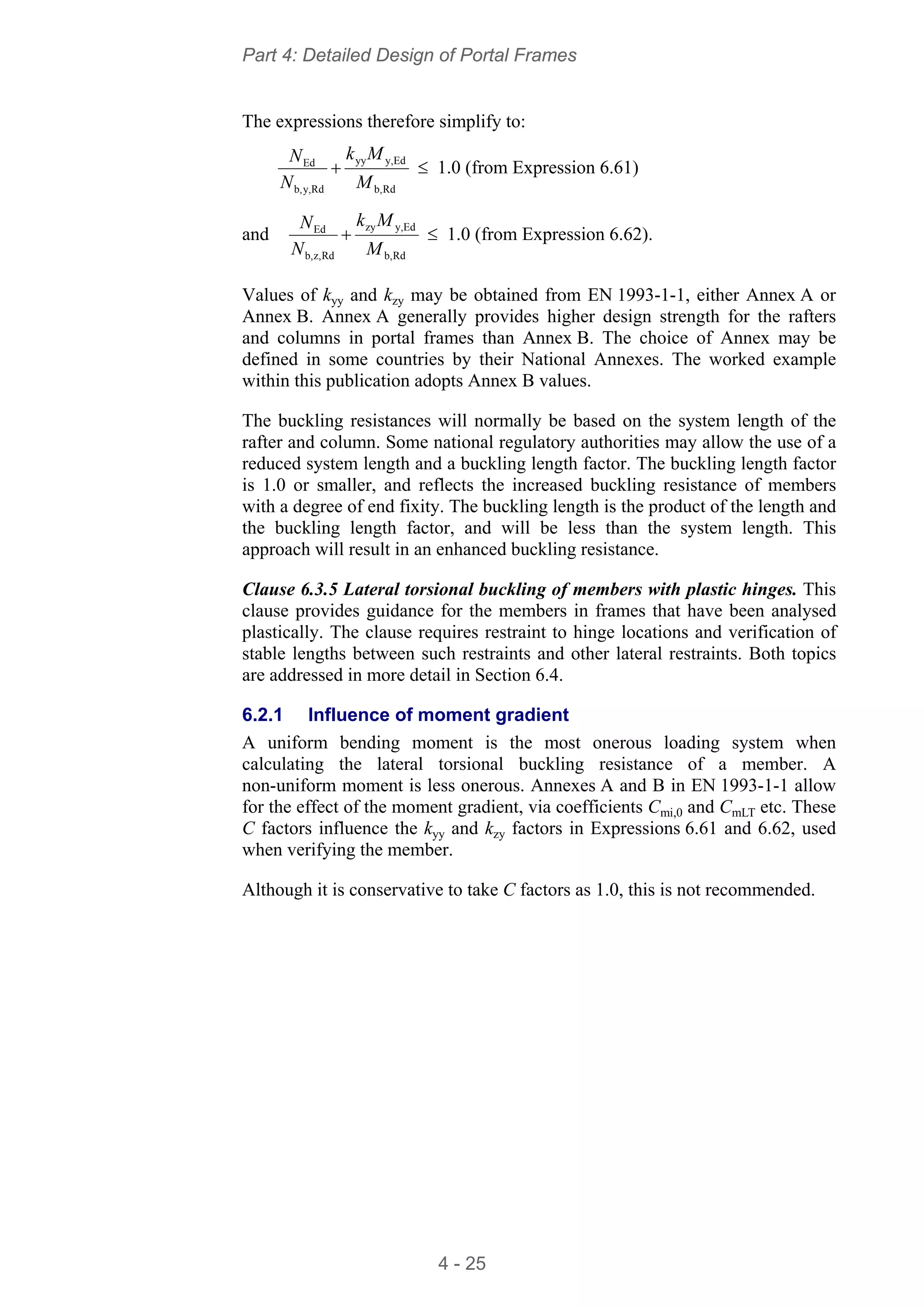 Detailed design of portal frames | PDF
