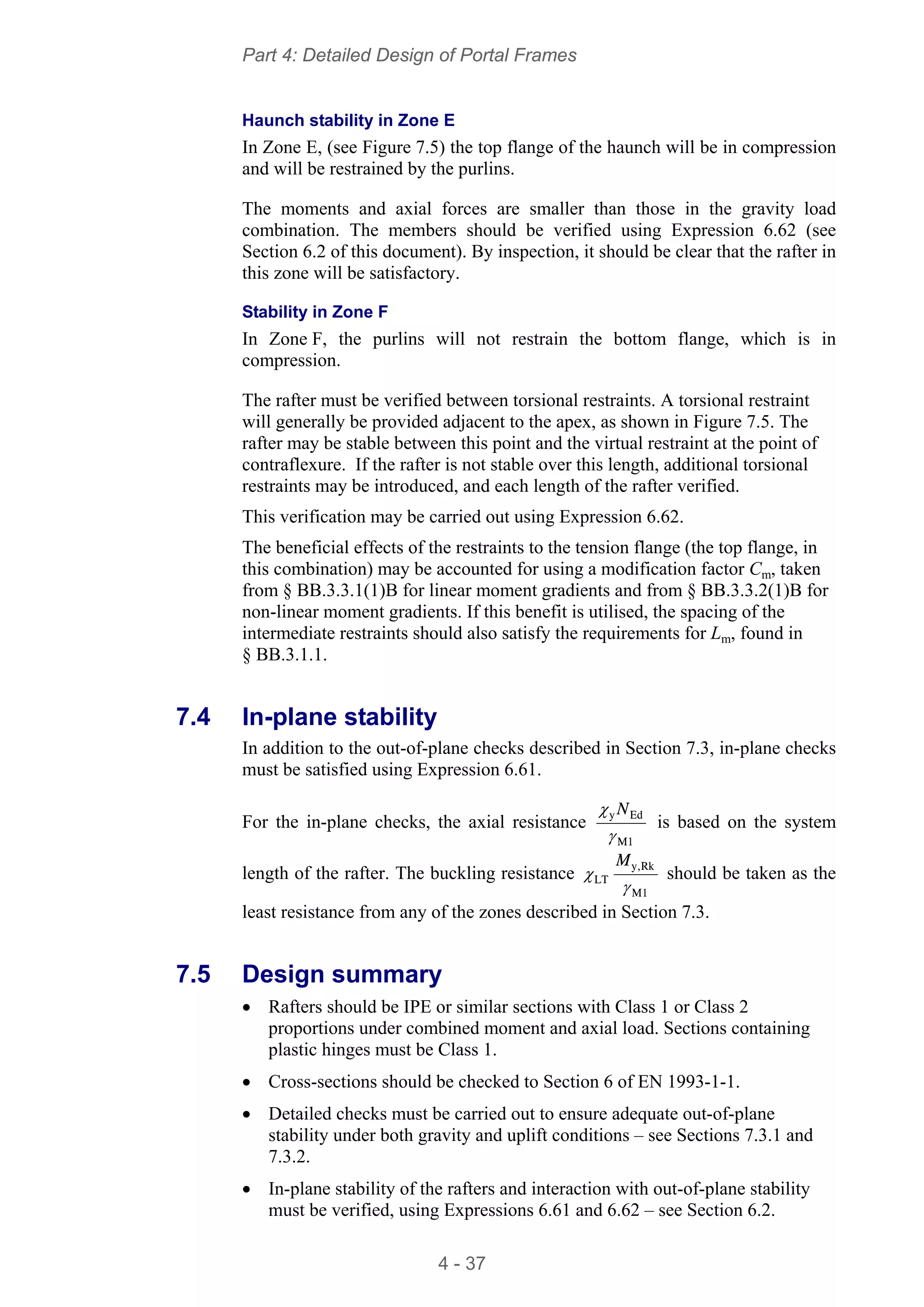 Detailed design of portal frames | PDF
