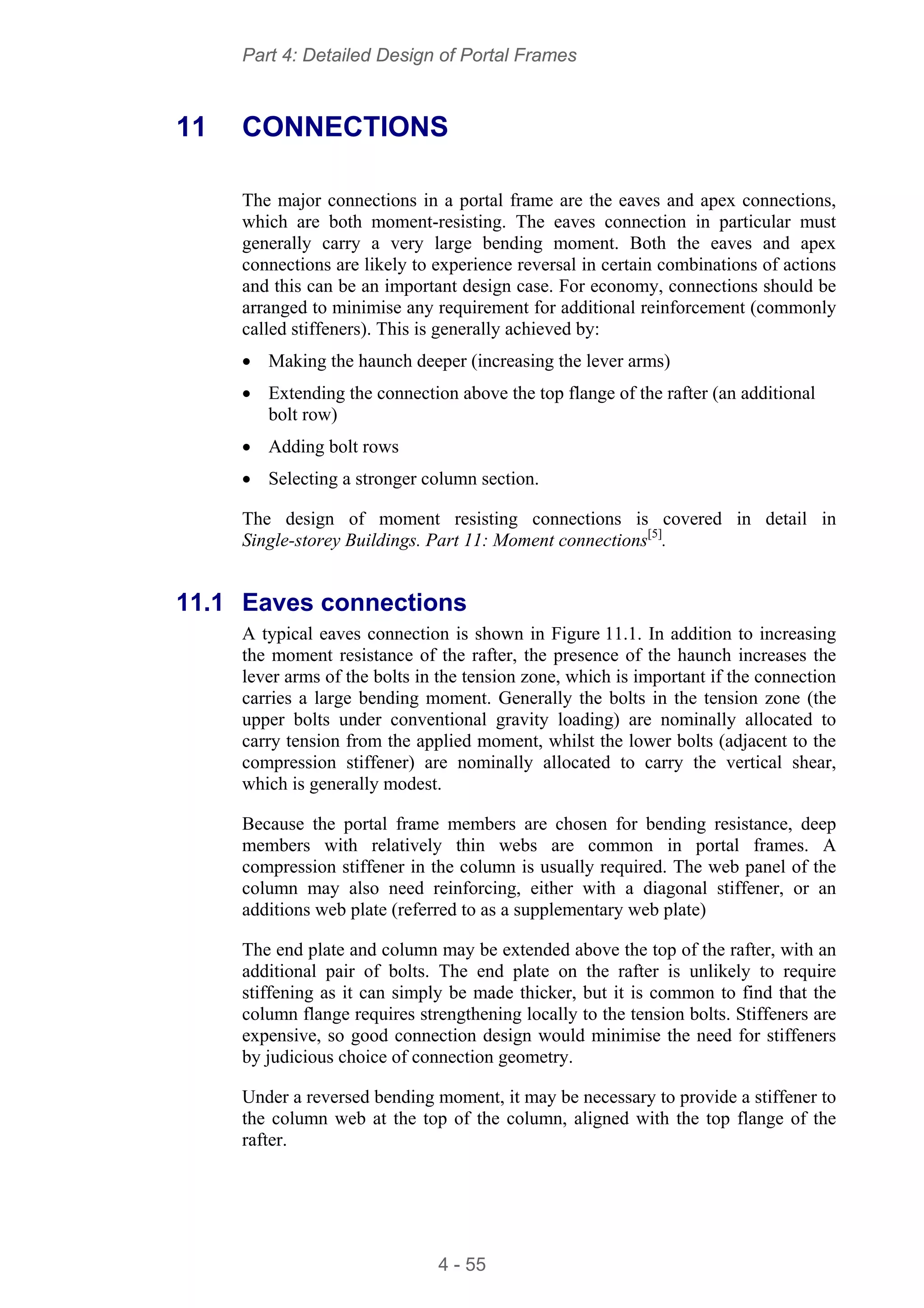 Detailed design of portal frames | PDF