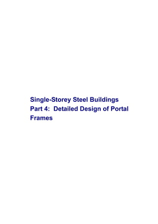 Detailed design of portal frames | PDF