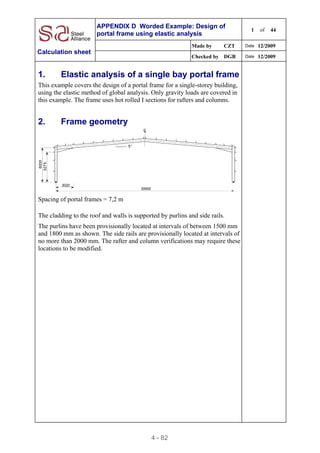 Detailed design of portal frames | PDF