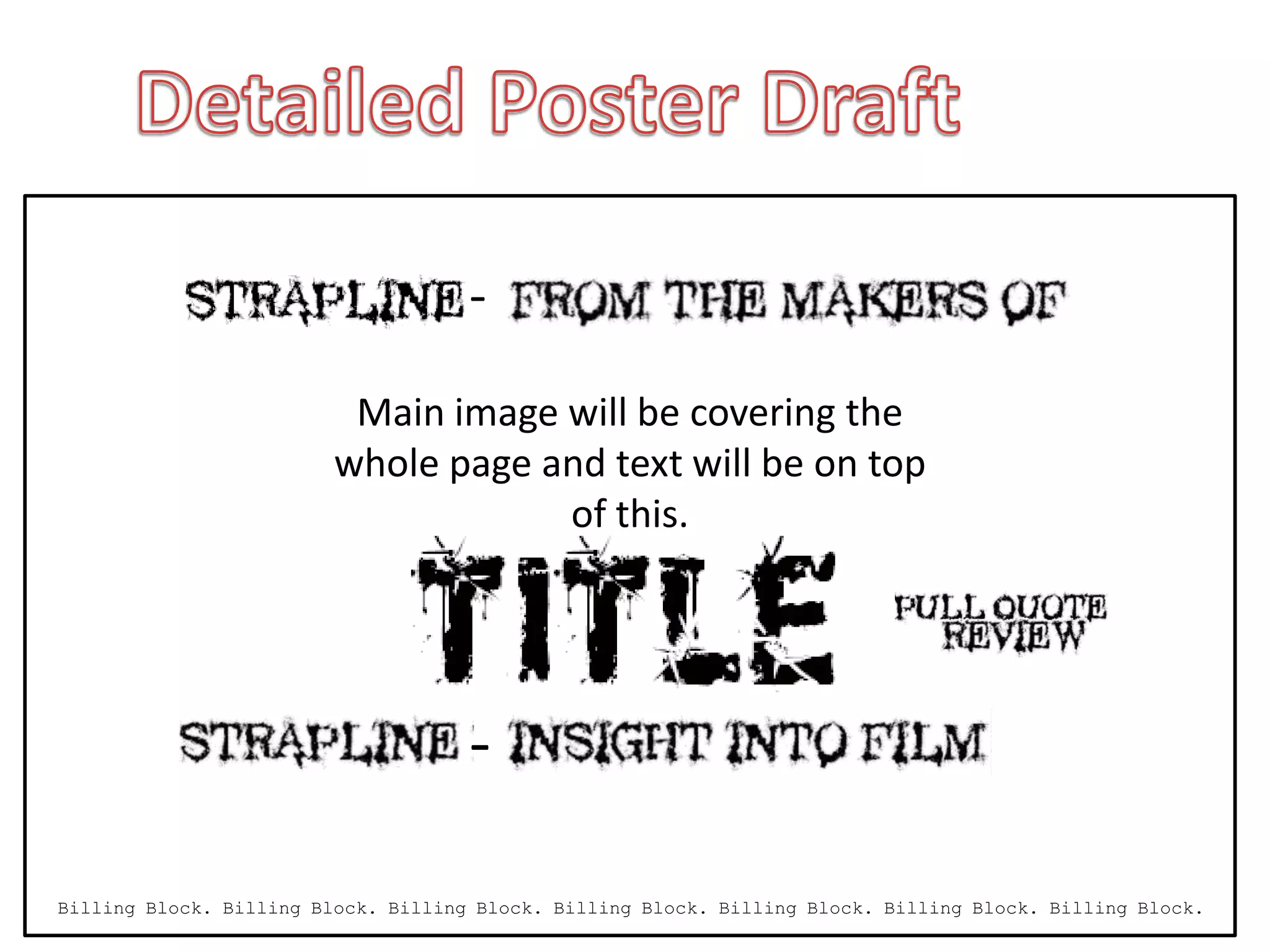 Detailed draft poster | PPTX