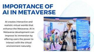 A Comprehensive Overview of the Roles of Artificial Intelligence in the Metaverse | PDF