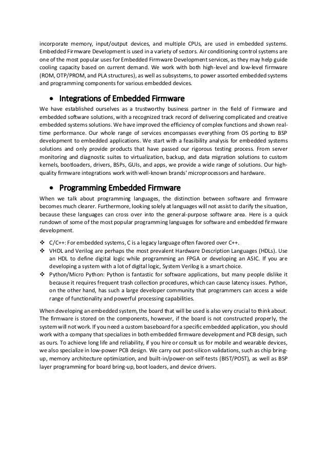 Get The Detailed Guide On Firmware Development Databridge Pdf