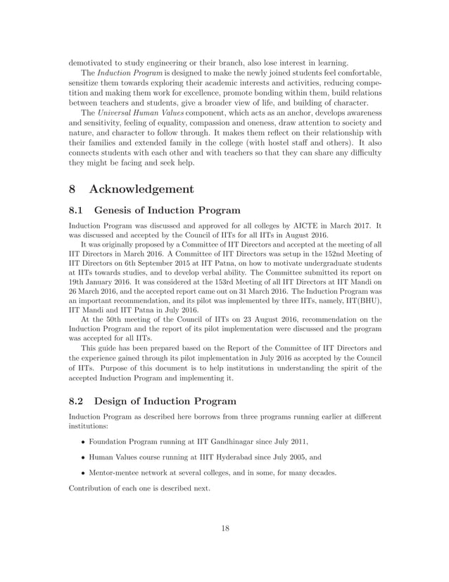 Detailed Guide on Student Induction program.pdf | College Planning ...