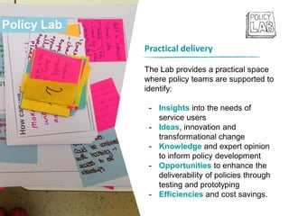 Detailed guide to working with and commissioning Policy Lab | PPT ...