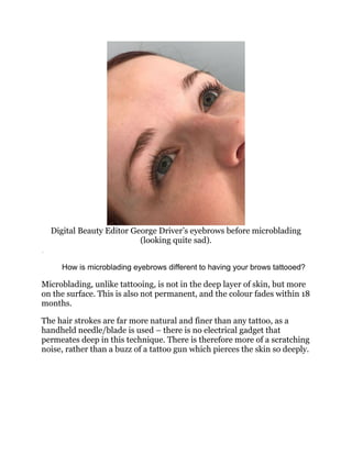 Detailed information about microblading | PDF
