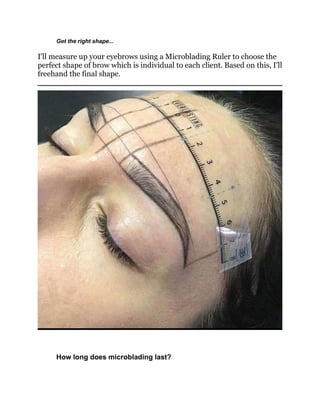 Detailed information about microblading | PDF
