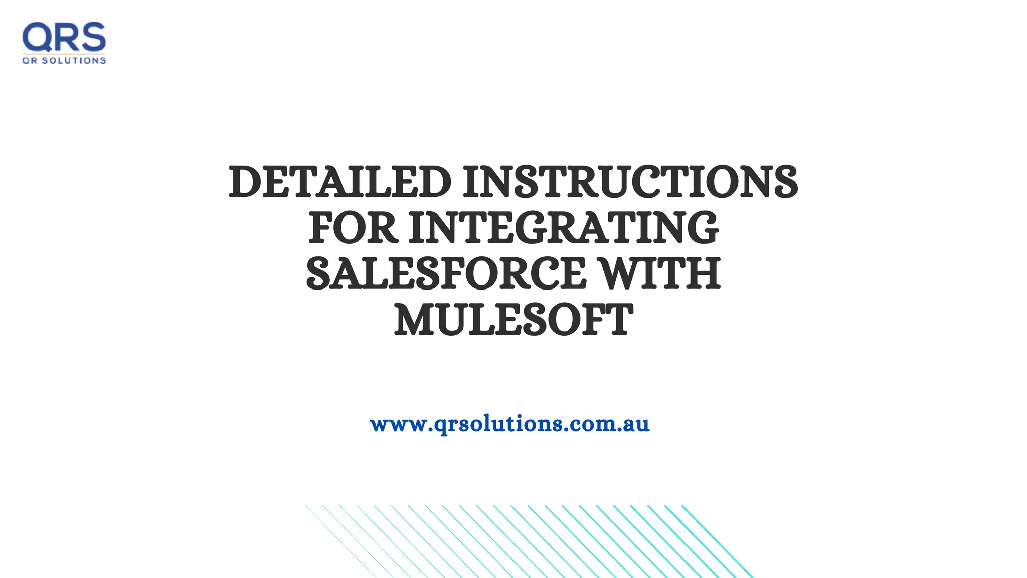 Detailed Instructions for Integrating Salesforce with Mulesoft.pdf