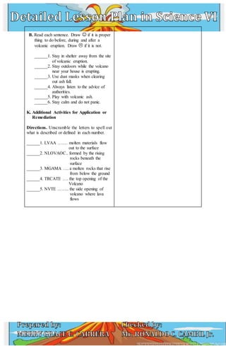 DETAILED LESSON PLAIN IN SCIENCE | DOCX