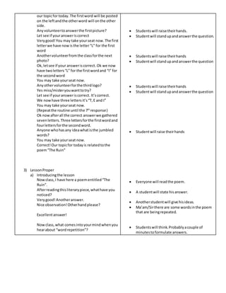 Detailed lesson plan | DOCX