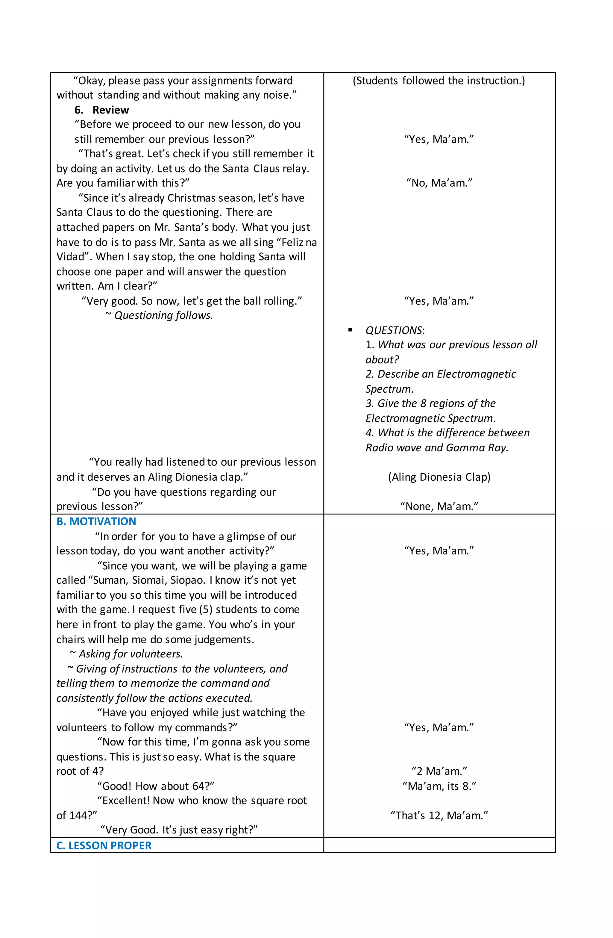 Lesson plan on Nervous system 10 | DOCX