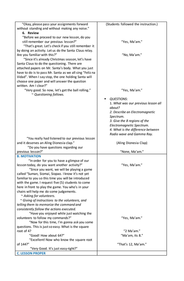 Lesson plan on Nervous system 10 | DOCX | Biological Sciences | Science
