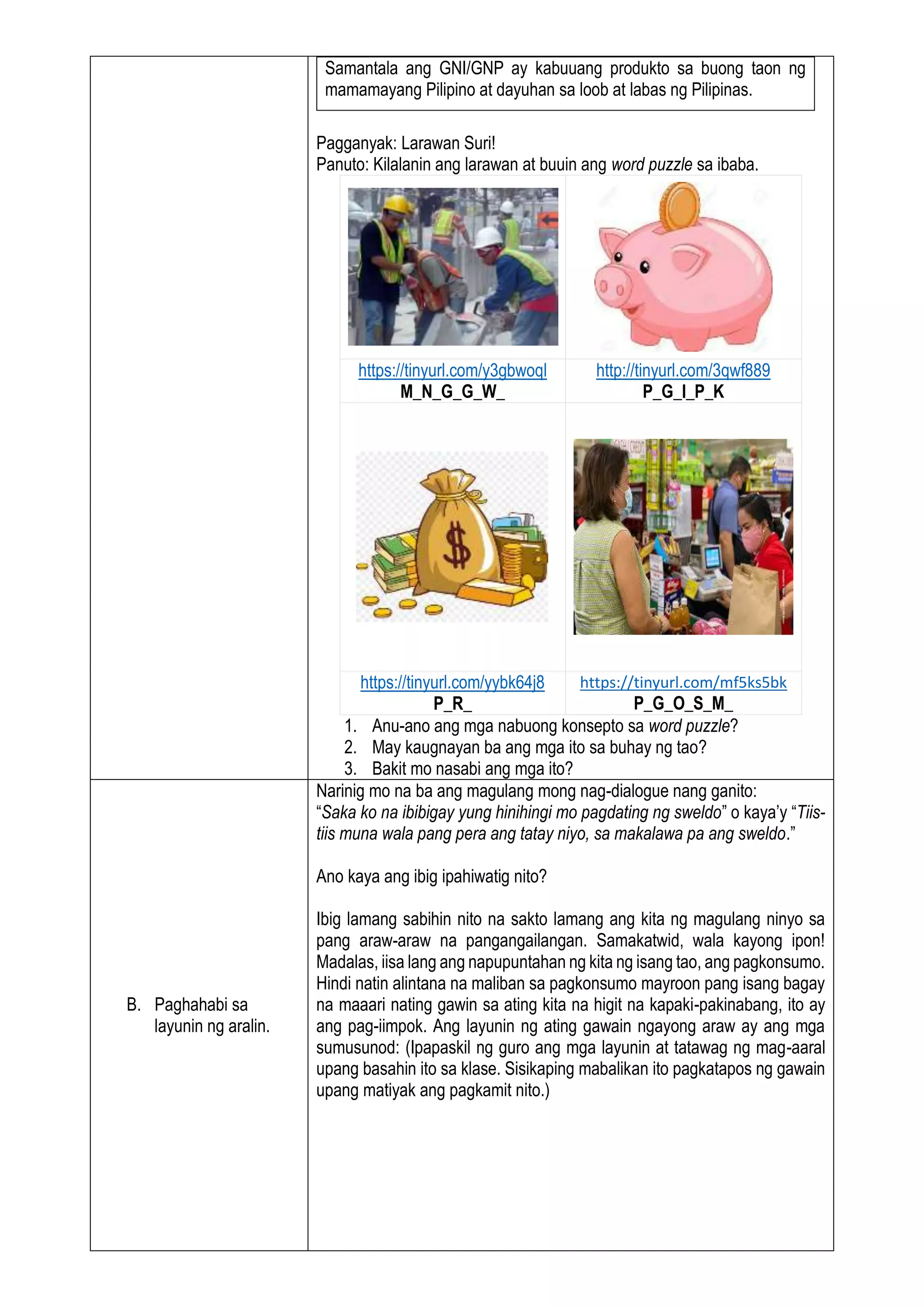 Detailed Lesson Plan - DLP - Araling Panlipunan 9 - Pag-iimpok at Pamumuhunan.docx
