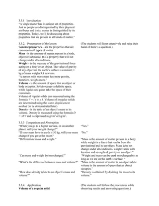 Detailed lesson plan science | DOC