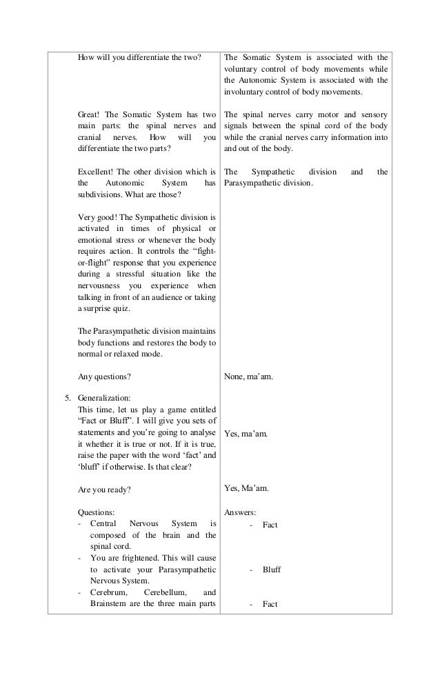 Detailed Lesson Plan The Nervous System detailed-lesson-plan-the-nervous-system