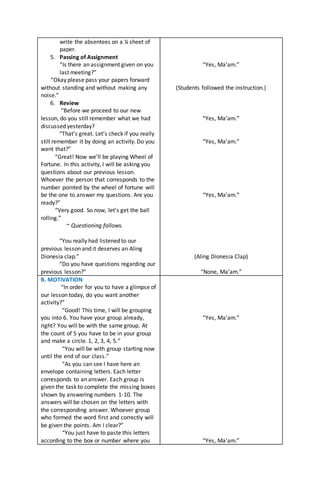 Lesson plan about statistics math 7 | DOCX