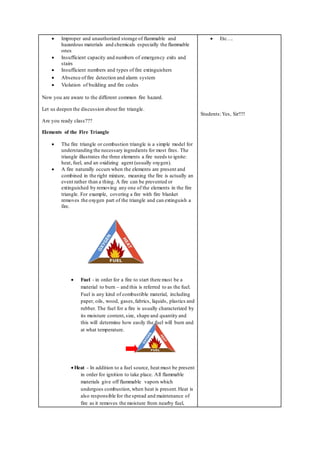Detailed lesson plan fire hazard 4th | DOCX