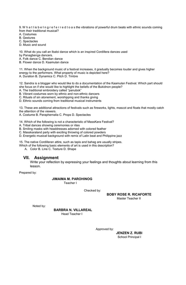 DETAILED LESSON PLAN FOR MAPEH 7 COT.docx