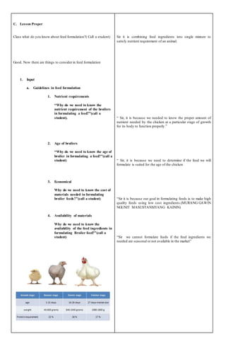 Detailed lesson plan in Animal Production | DOCX