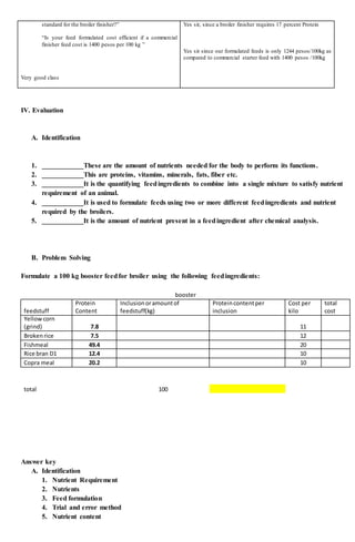 Detailed lesson plan in Animal Production | DOCX