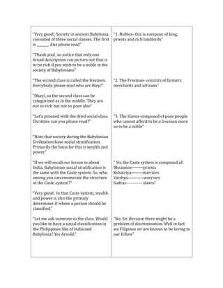 Detailed Lesson Plan (Social Studies) | PDF