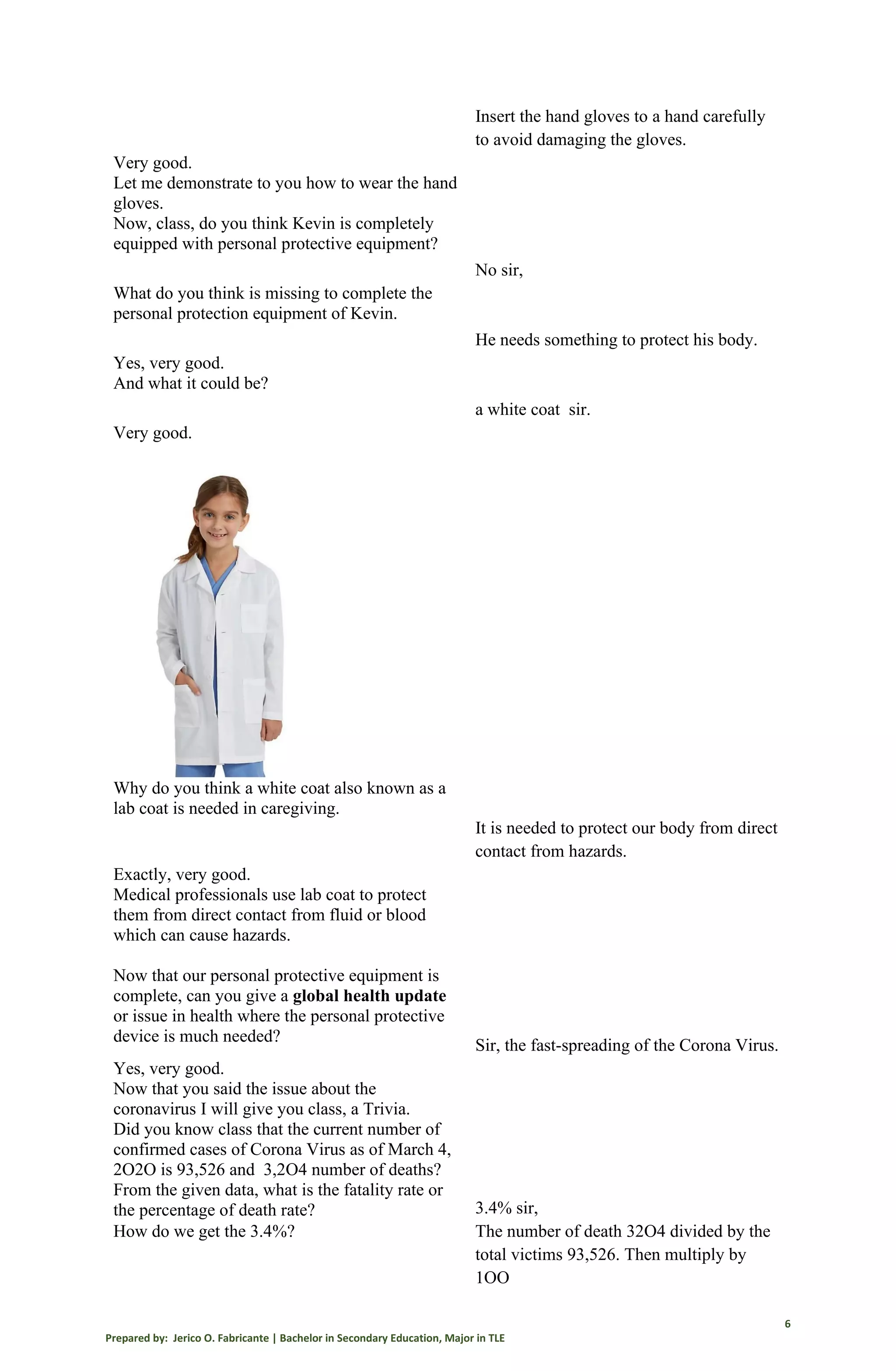 Detailed lesson plan in caregiving | PDF