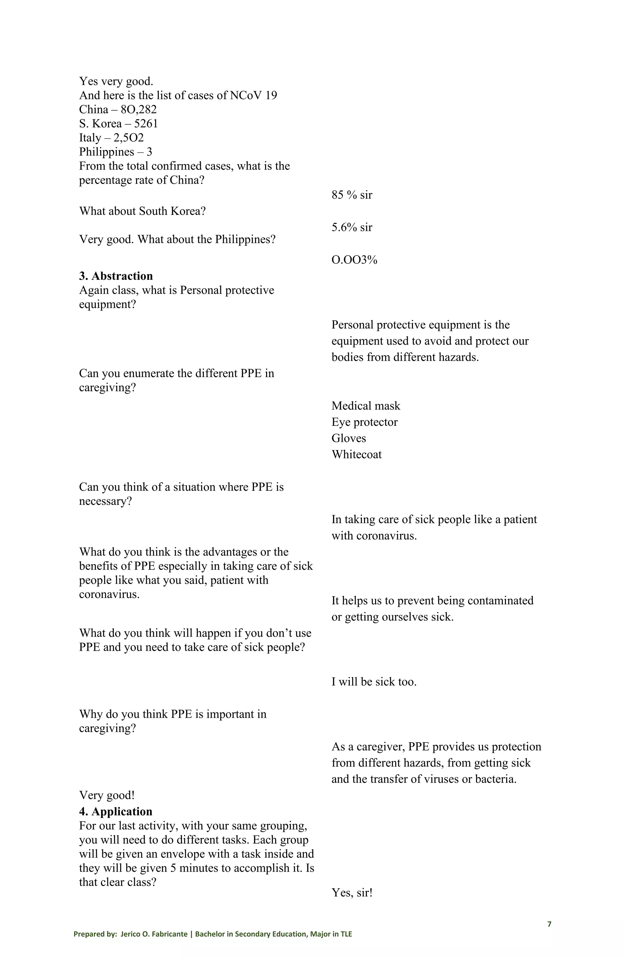 Detailed lesson plan in caregiving | PDF