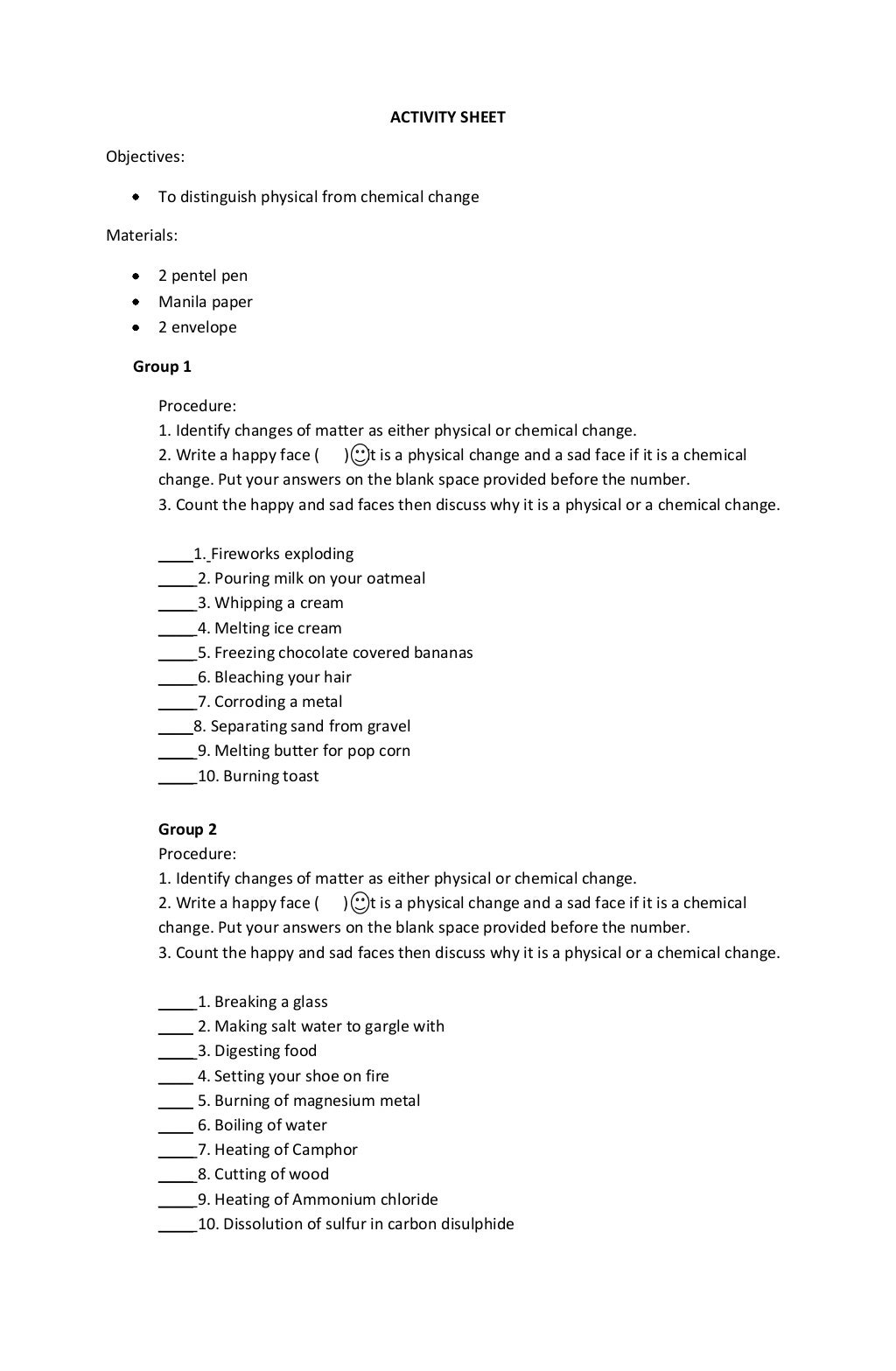 Detailed lesson plan in chemistry