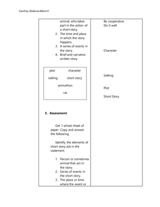 Detailed lesson plan in english 4 | DOCX