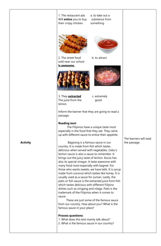 Detailed Lesson Plan for English 7 | DOCX