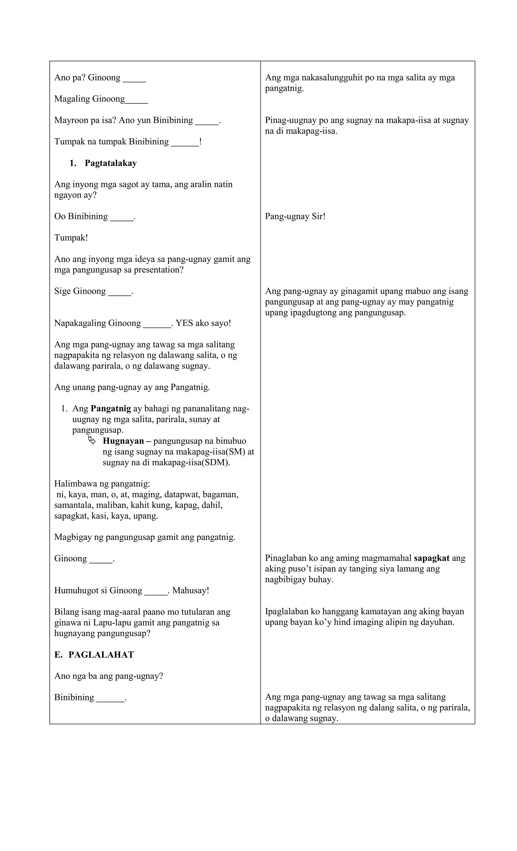 Detailed lesson plan in filipino | PDF