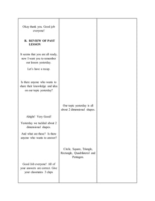 Detailed lesson plan in math 3 final | DOCX