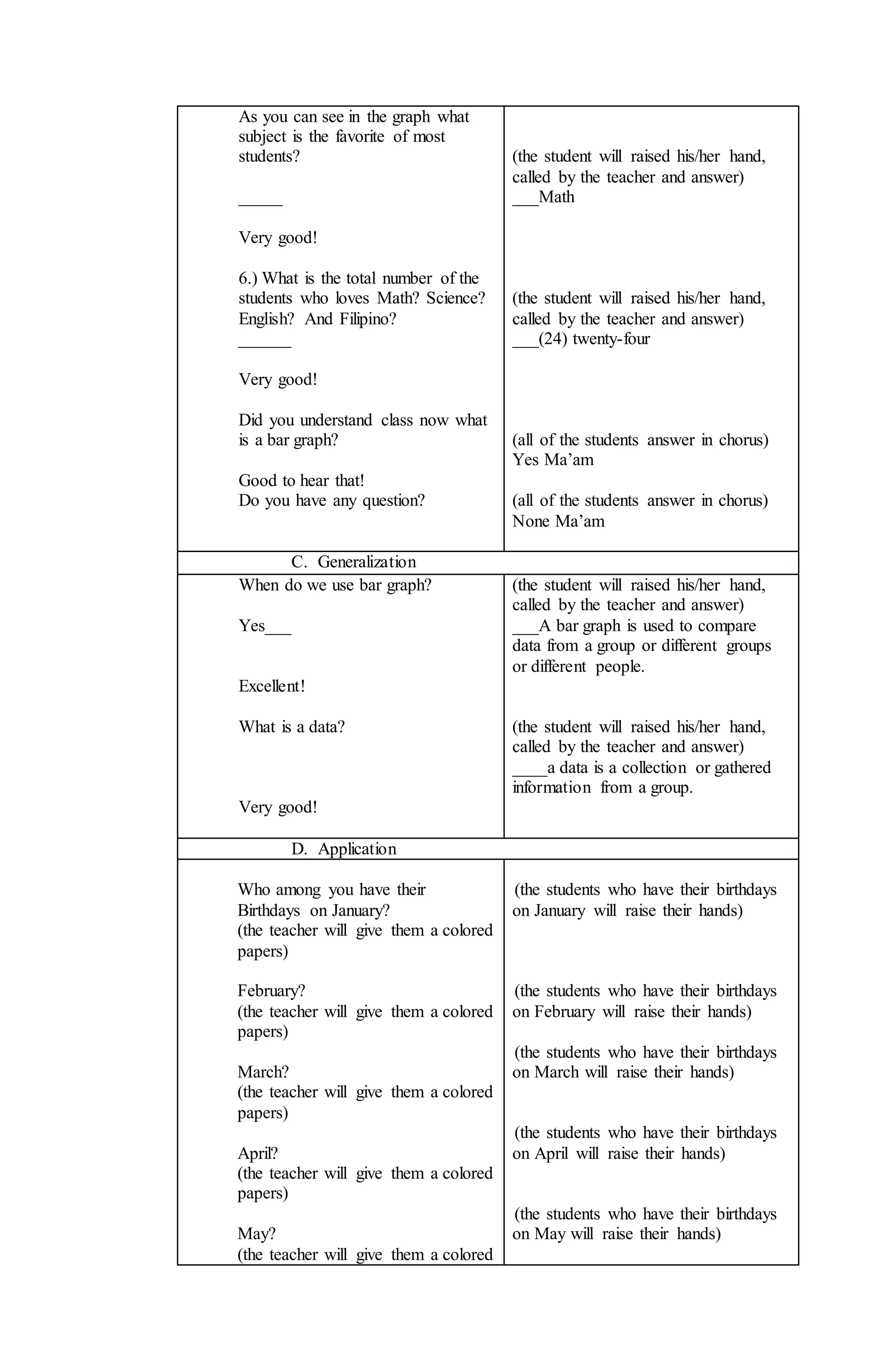 Detailed lesson plan in math iv(interpreting data presented in single ...