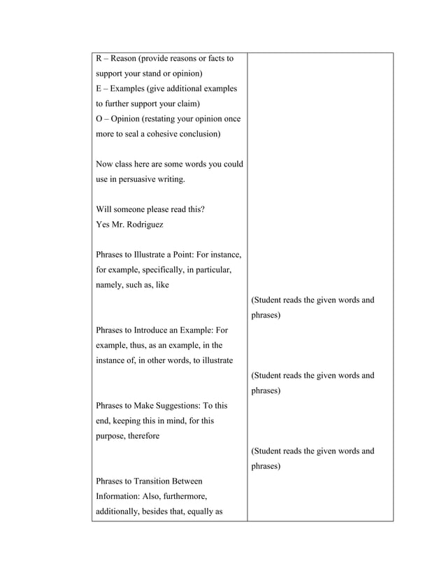 Detailed Lesson Plan On Persuasive Writing pdf Detailed Lesson Plan On Persuasive Writing pdf