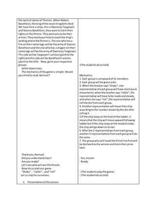 Detailed lesson plan strat | DOCX
