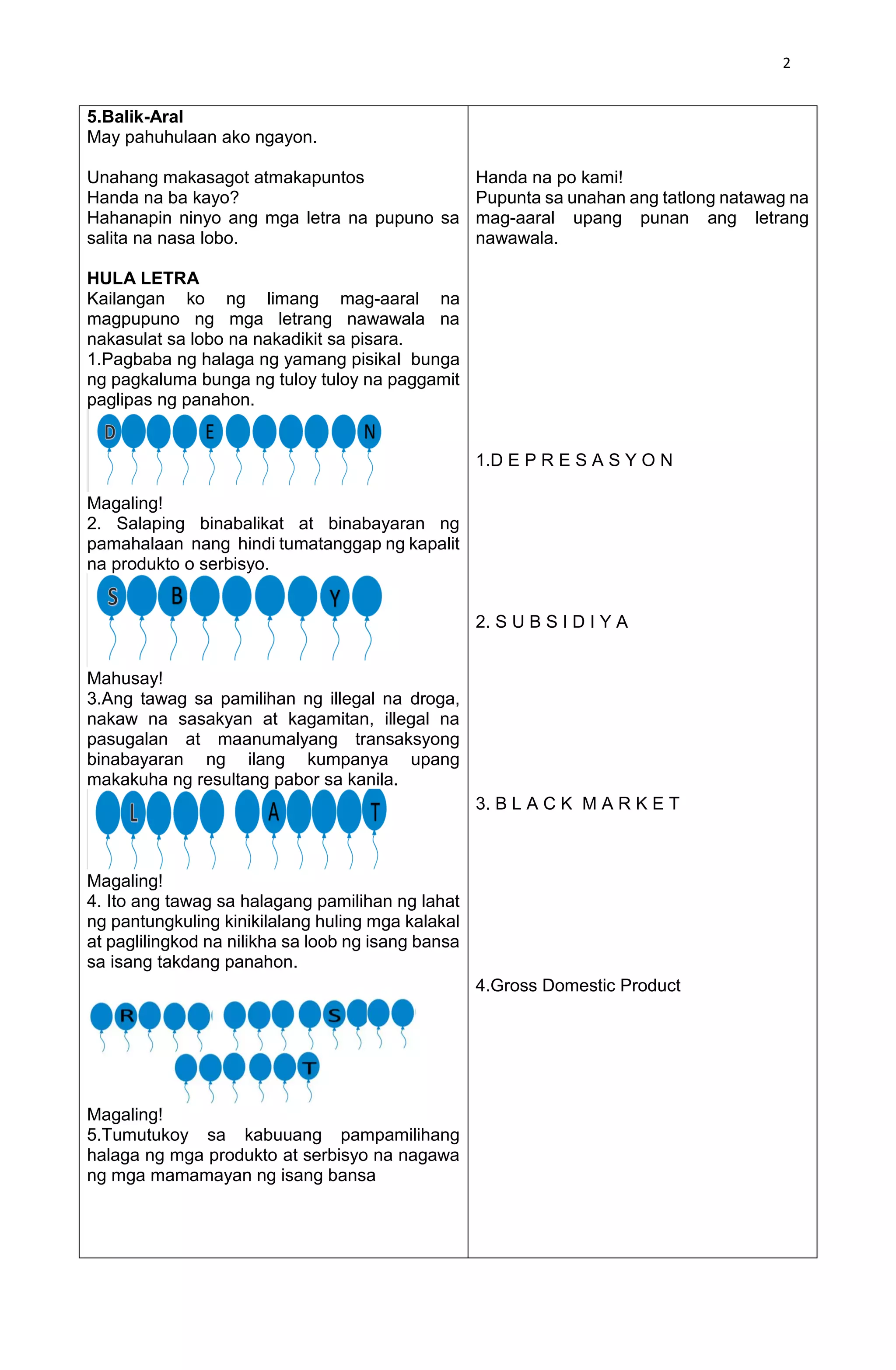 Detailed lesson plan ugnayan ng kita, pagkonsumo at pag iimpok | PDF