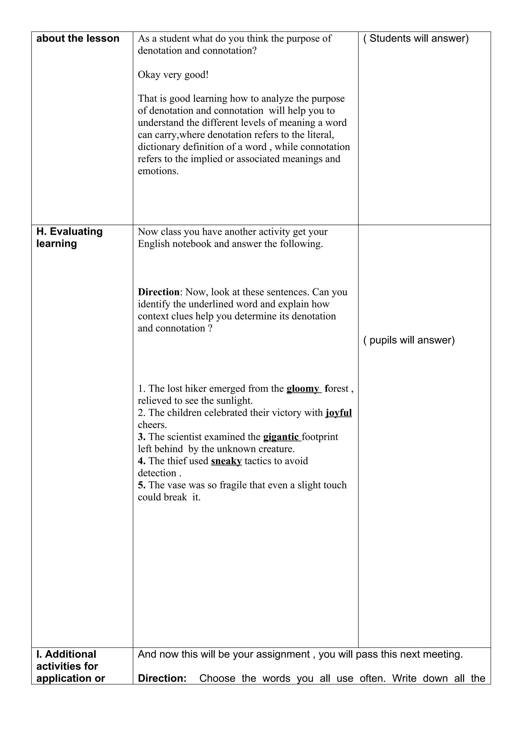 DETAILED LESSON PLAN IN ENGLISH 4 QUARTER WEEK 2H | DOCX