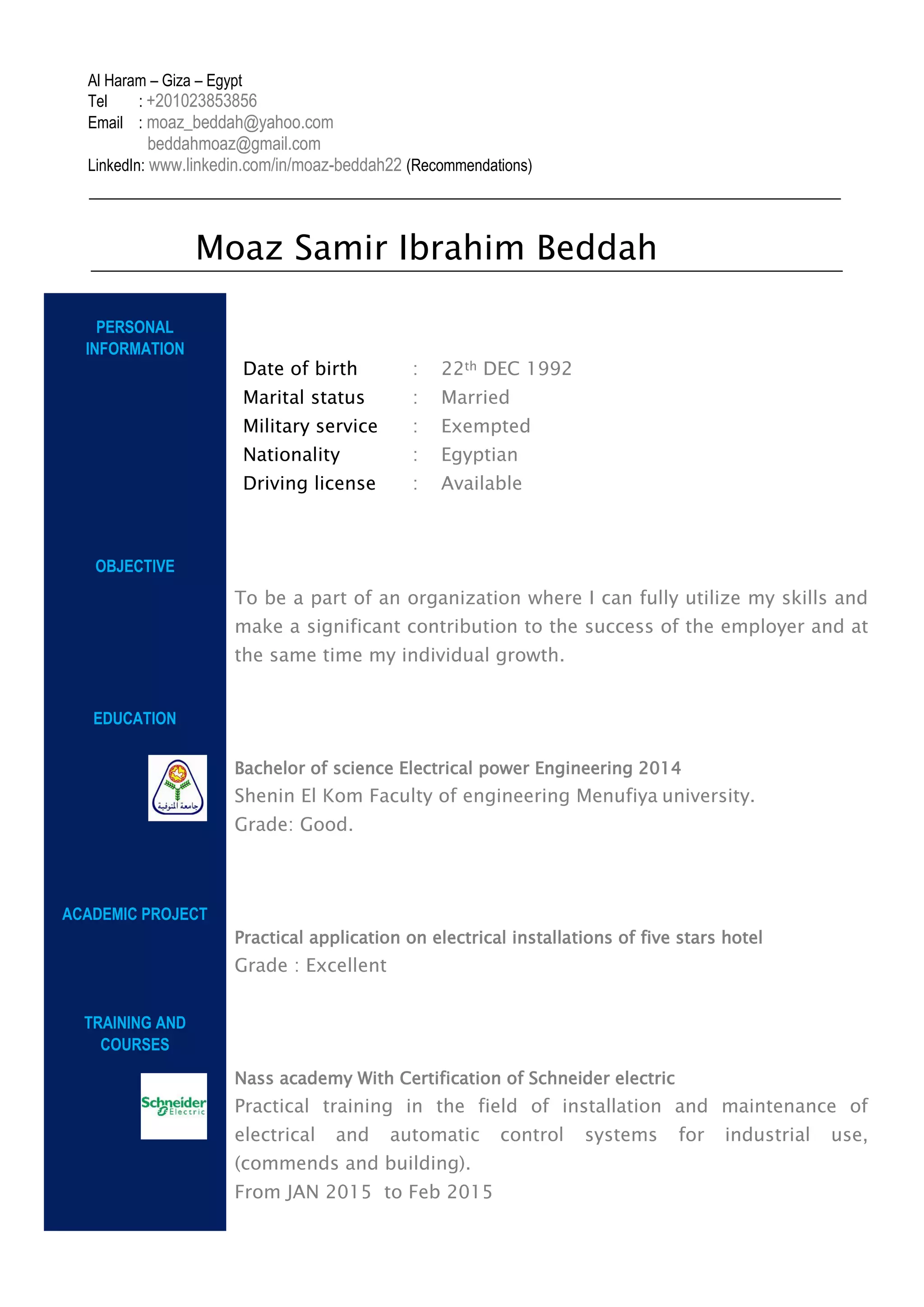 Detailed (moaz resume) | PDF