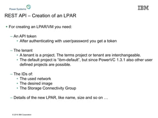 Working with PowerVC via its REST APIs | PPTX