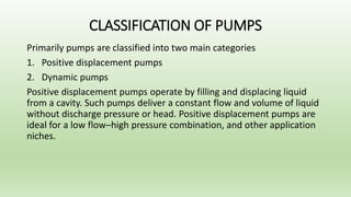 Detailed presentation on pumps | PPTX