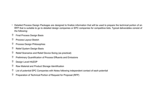Detailed Process Design Package and RFP Preparation (FEL-3).pptx ...
