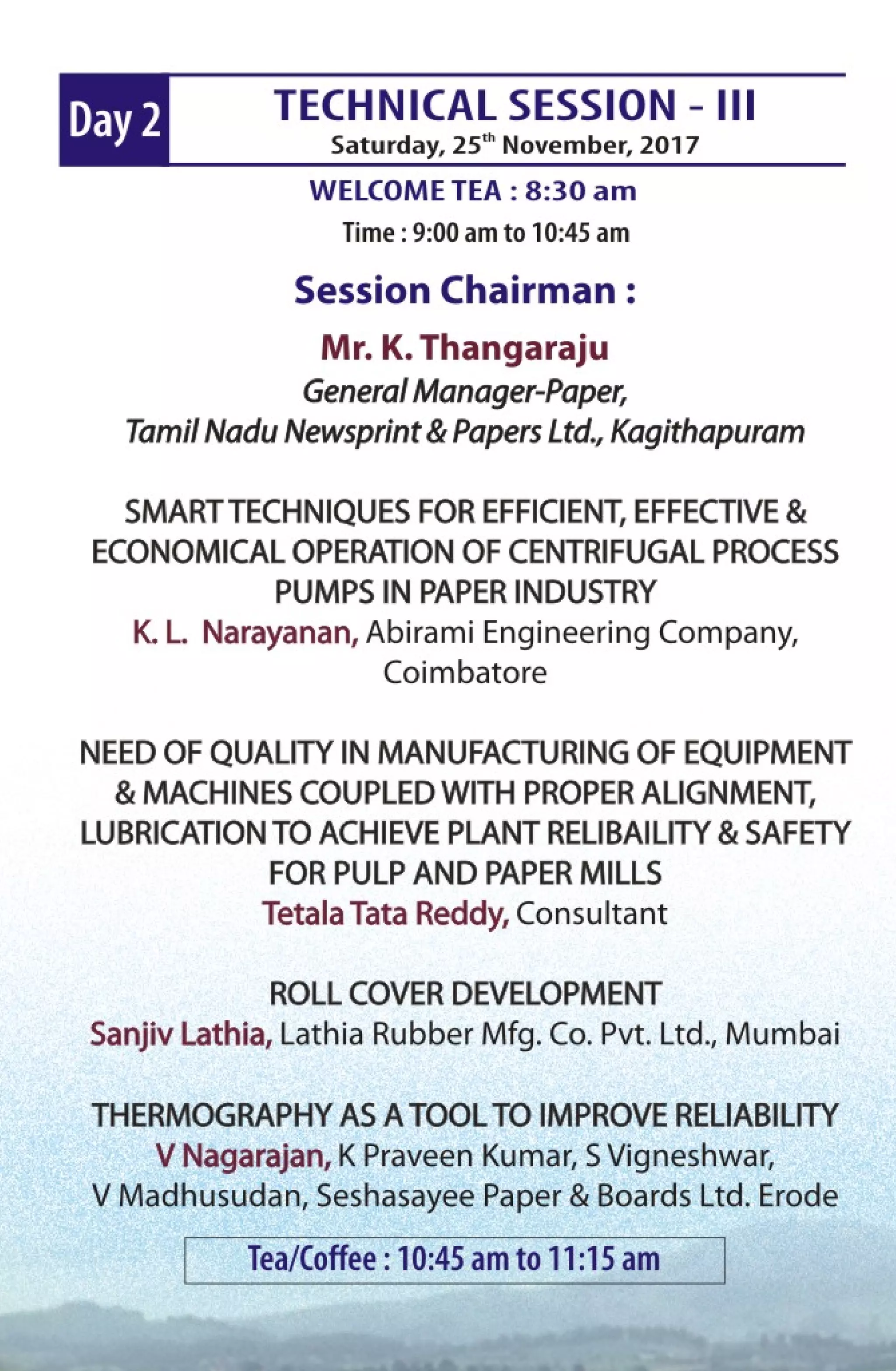Detailed programme coimbatore conference | PDF