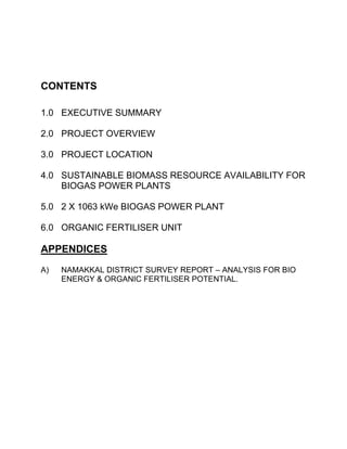 Detailed project report_for_biogas_power_plant | PDF