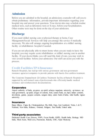 Detailed report on Ramesh Hospital IN GUNTUR | DOCX