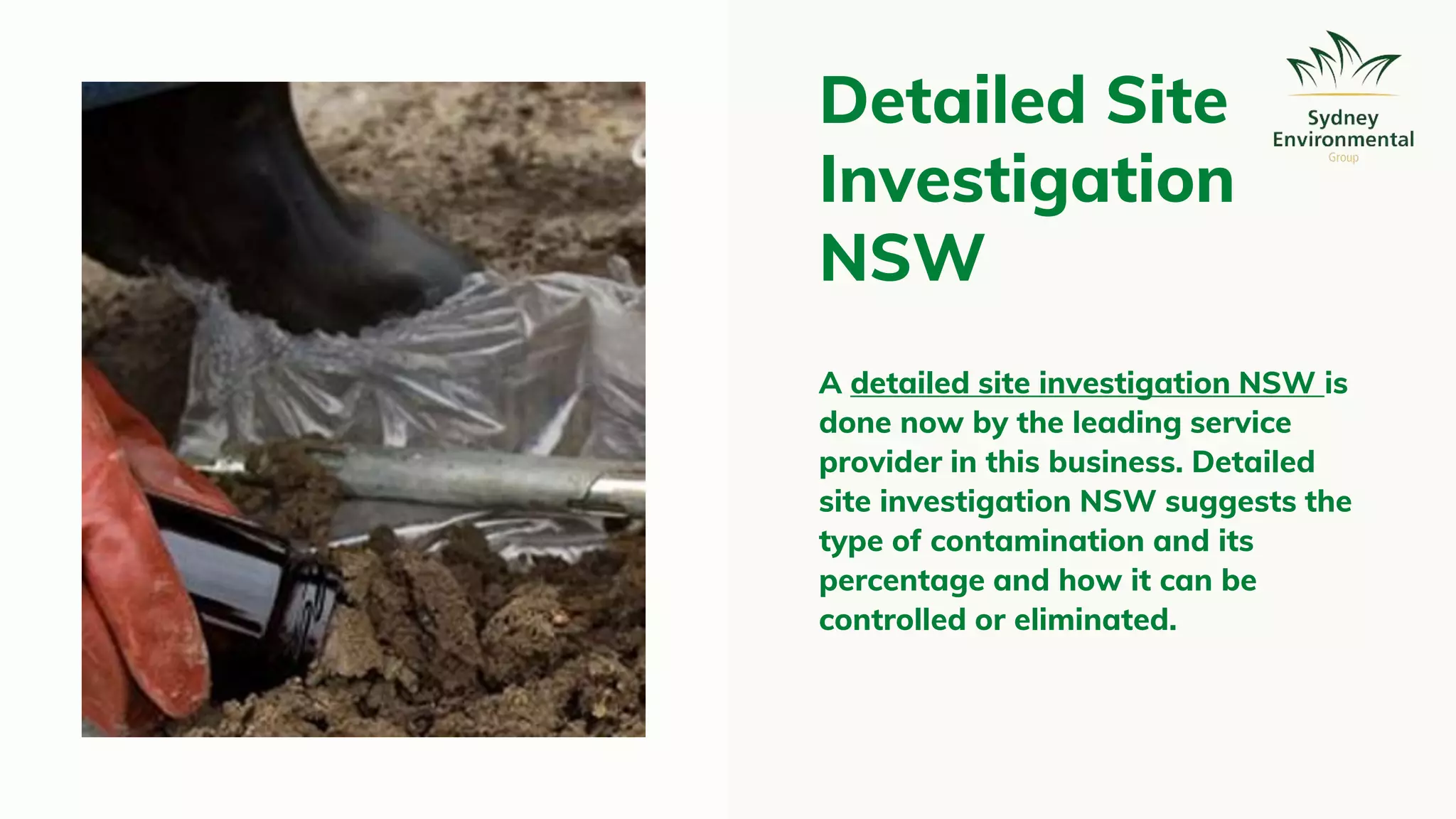 Detailed site investigation nsw | PPT