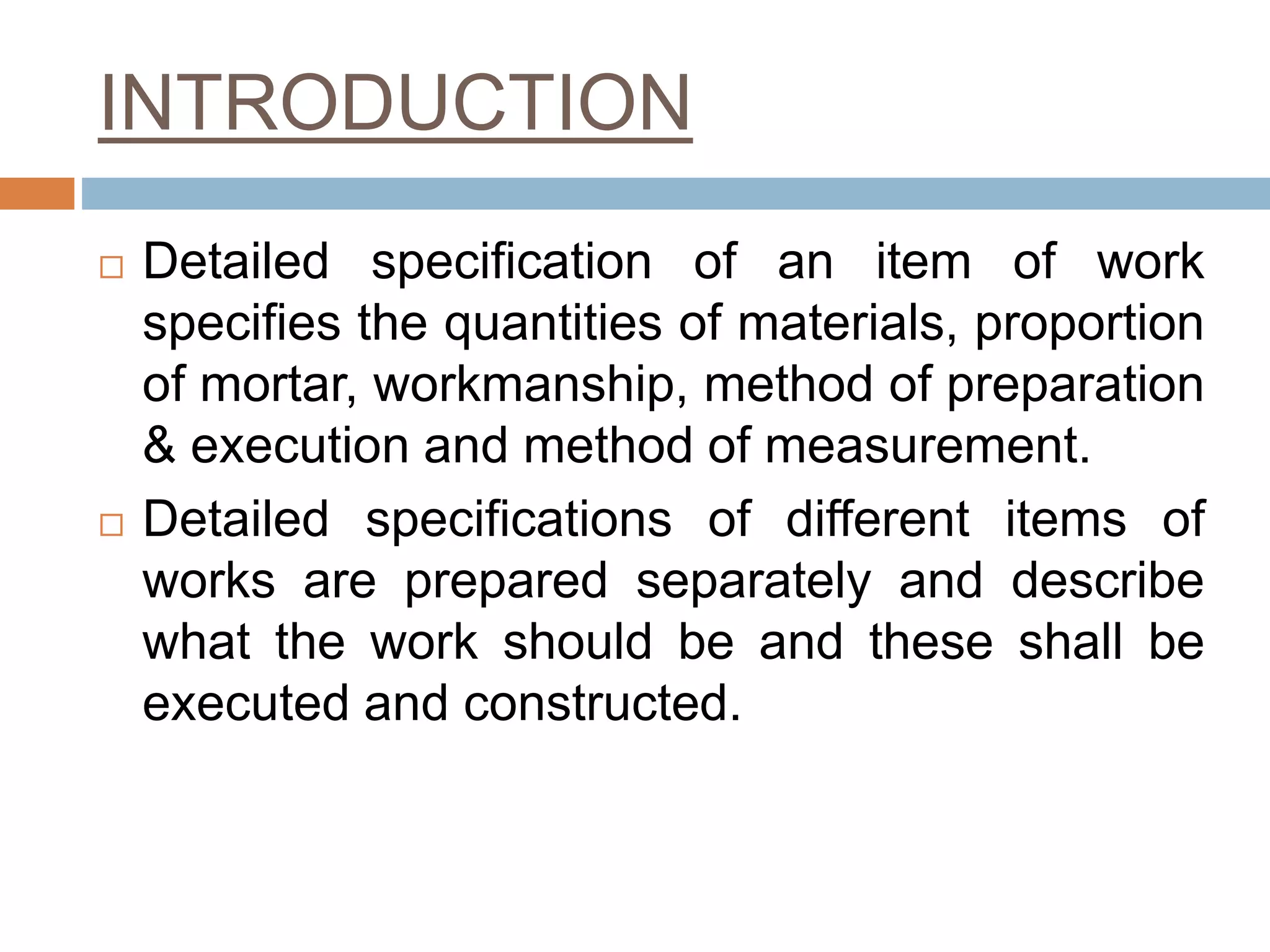 Detailed specifications | PPTX