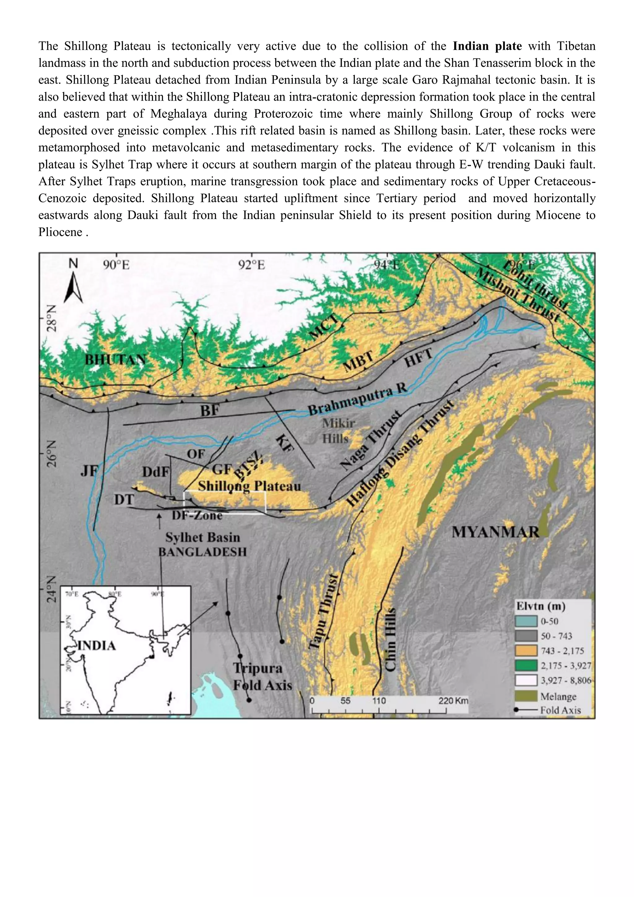 Detailed stratigraphic succession of meghalaya | PDF